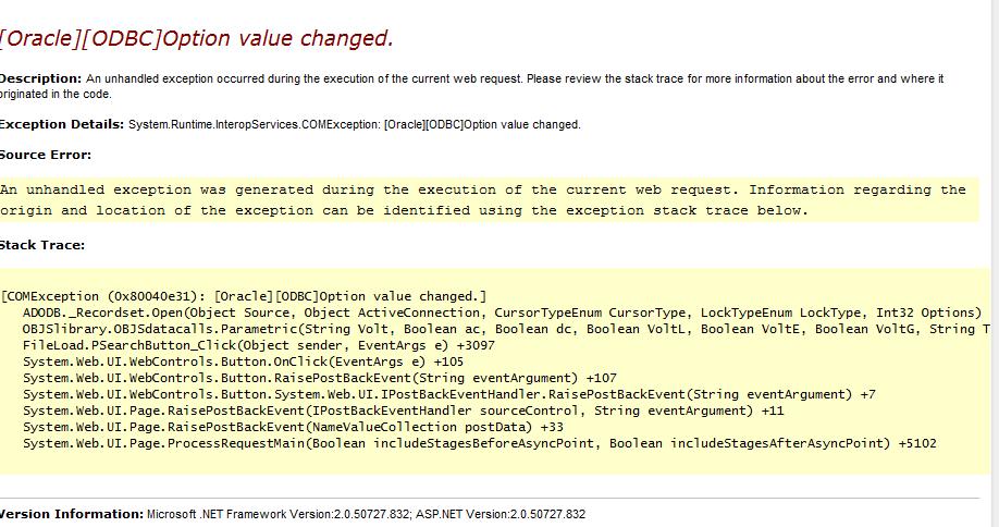 Orafaq Forum Windows Oracle Odbc Error While Firing A Query To Oracle Database 2698